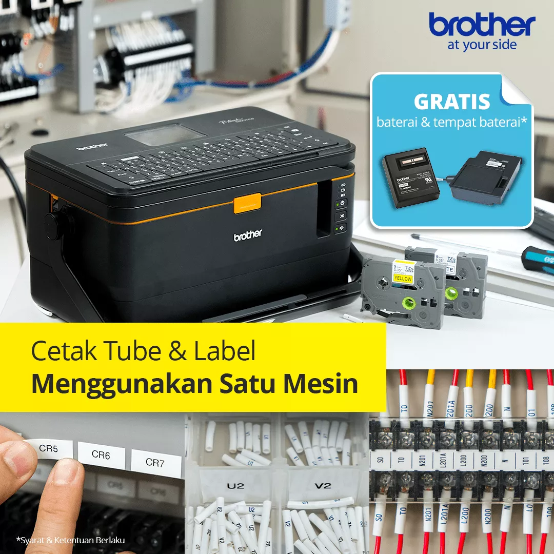 Print on Tubes & Labels with PT-E850TKWLI | Brother Indonesia